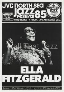 North Sea Jazz Artist Poster 1985 Ella Fitzgerald - Wall That Jazz